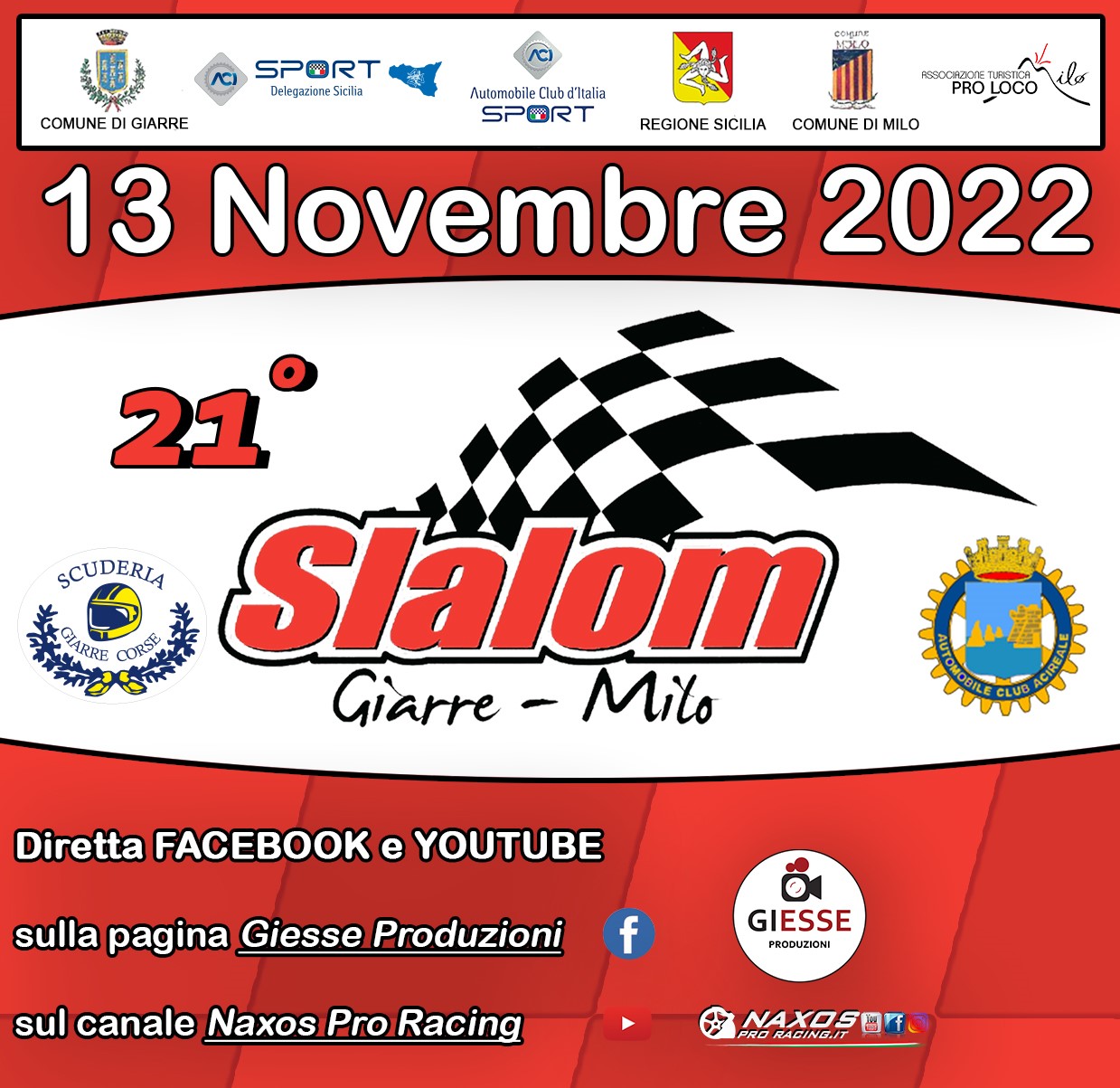 21° Slalom Giarre – Milo, 150 i piloti iscritti alla competizione ...