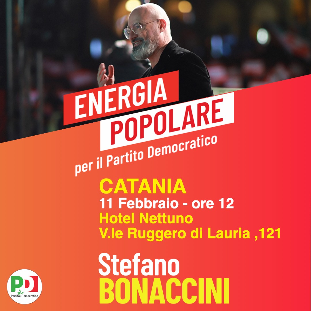 Primarie Segreteria Nazionale PD: Stefano Bonaccini a Catania - Iene Sicule