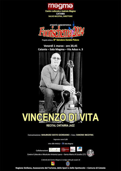 VENERDI’ 1 MARZO 2024, ALLE ORE 20,45, ALLA SALA MAGMA DI CATANIA, PER ...