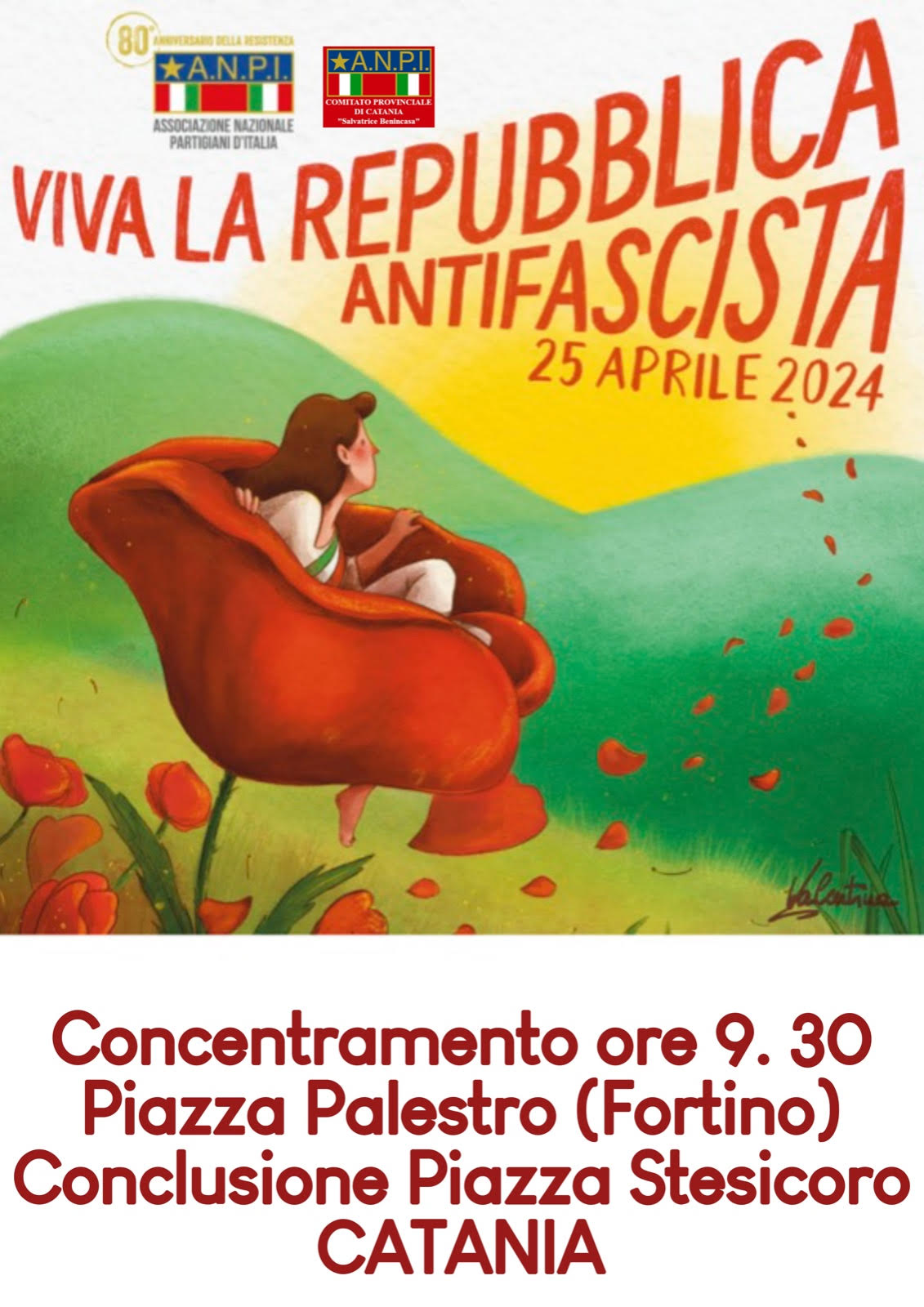 25 aprile - 79º anniversario della Liberazione. A Catania ...