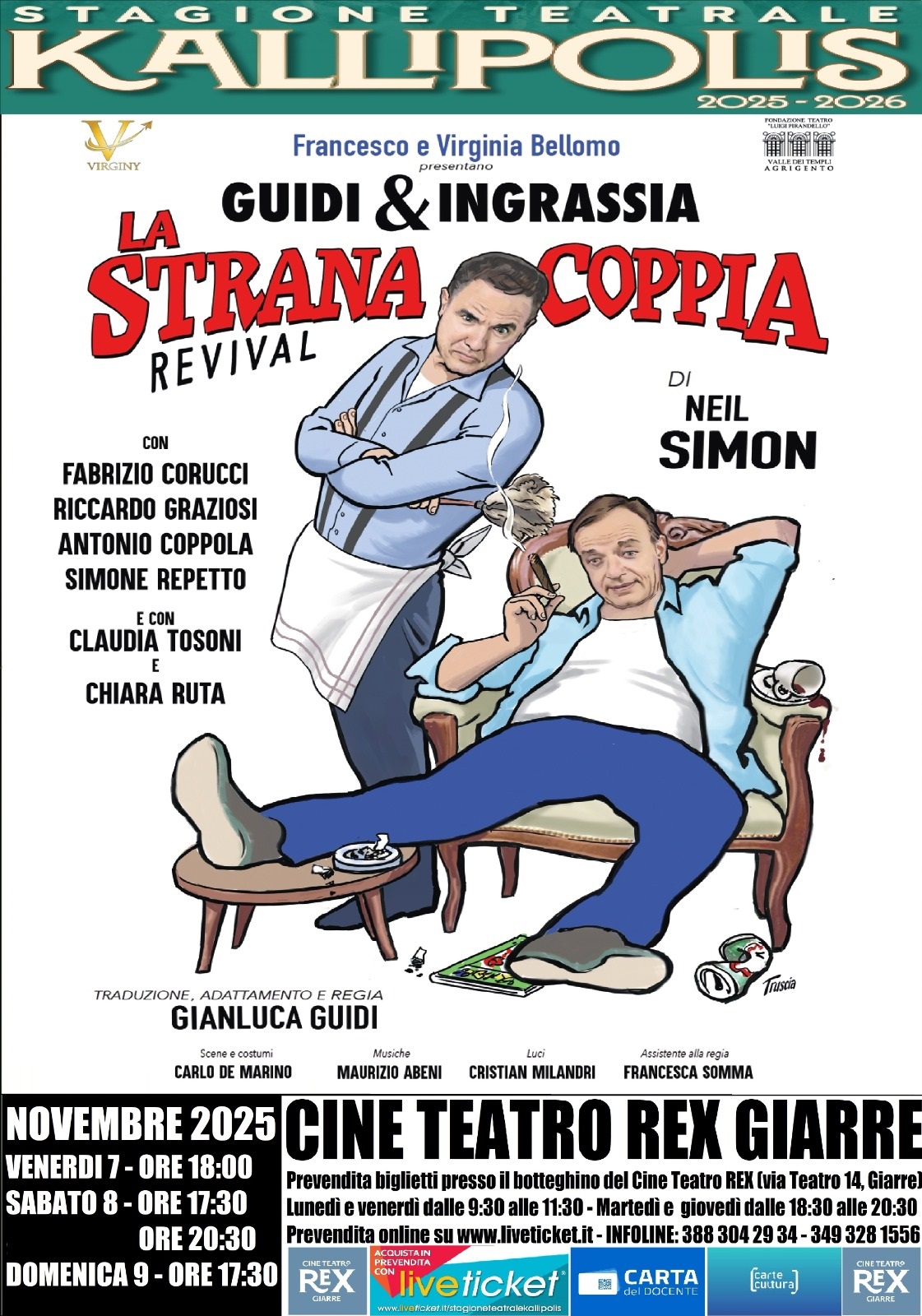 “La strana coppia” con Gianluca Guidi e Giampiero Ingrassia inaugura a ...